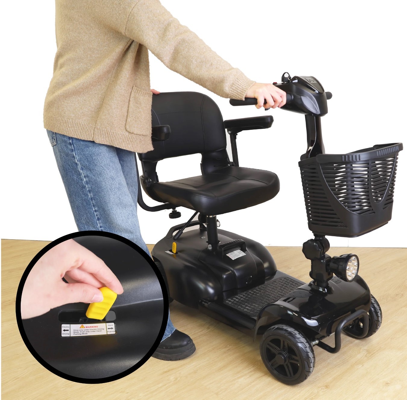 Scooter Eléctrico Pepe P10044 con autonomía 30km y batería de litio